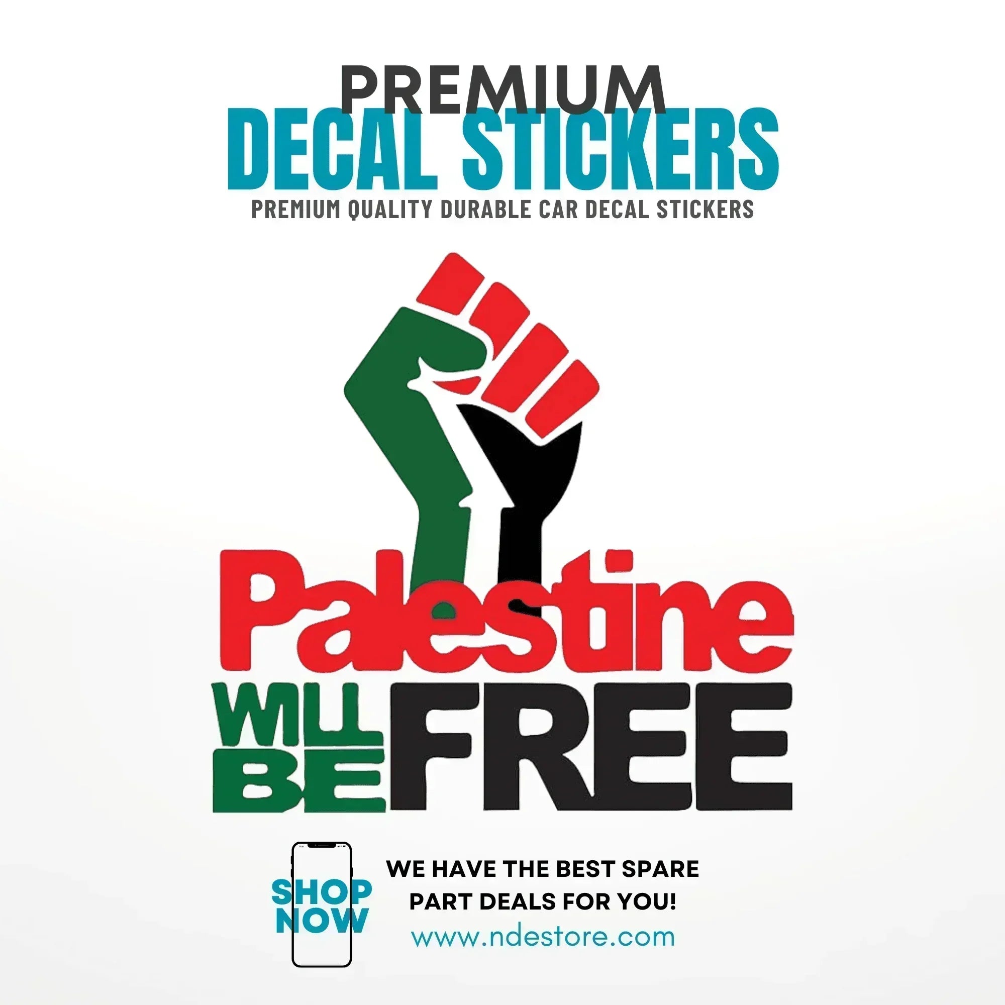 STICKER PALESTINE WILL BE FREE – ndestore.com