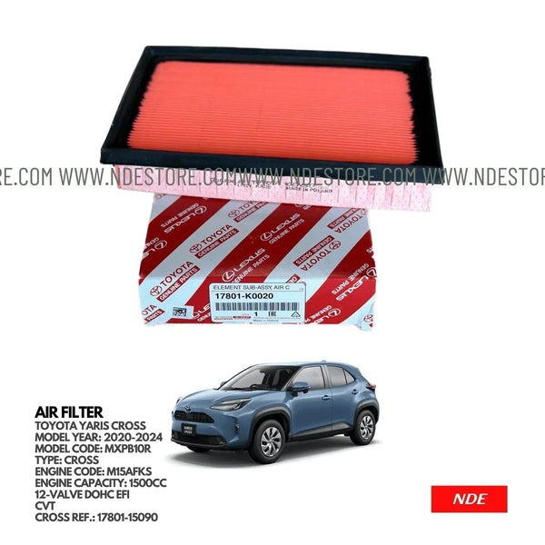 AIR FILTER ELEMENT GENUINE FOR TOYOTA YARIS CROSS (2020-2025 ...