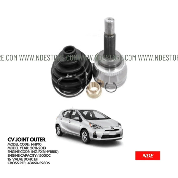 CV JOINT COMPLETE KIT OUTER FOR TOYOTA AQUA – ndestore.com