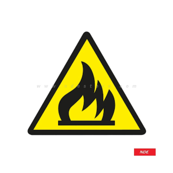 STICKER FLAMMABLE SIGN (YELLOW) – ndestore.com