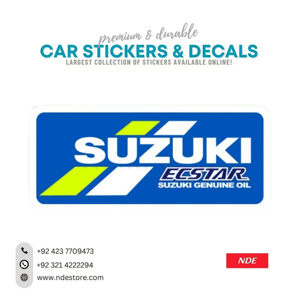 STICKER SUZUKI ECSTAR GENUINE OIL – ndestore.com