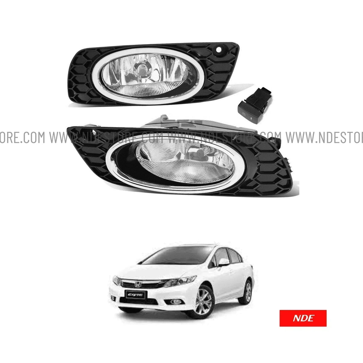 Honda Civic Fog Light Fog Lamp | ndestore.com