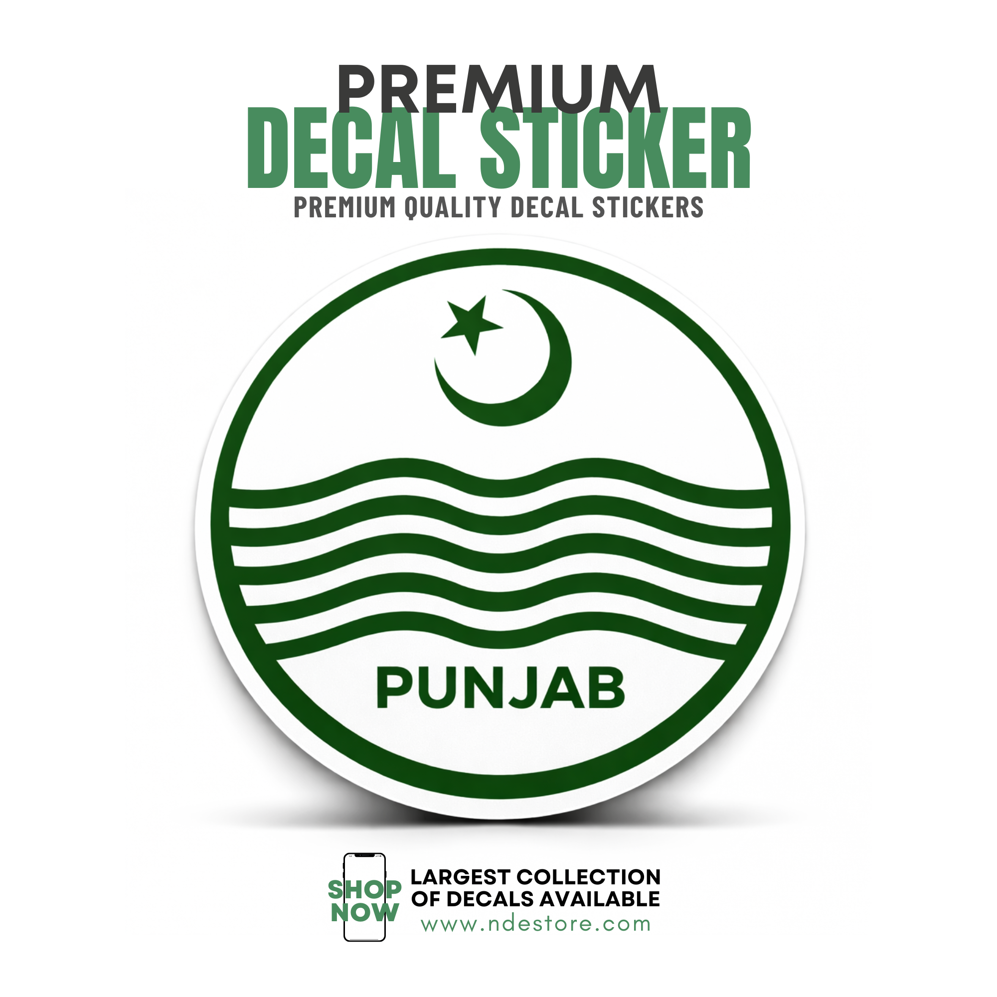 Sticker Decal Punjab Emblem | ndestore.com