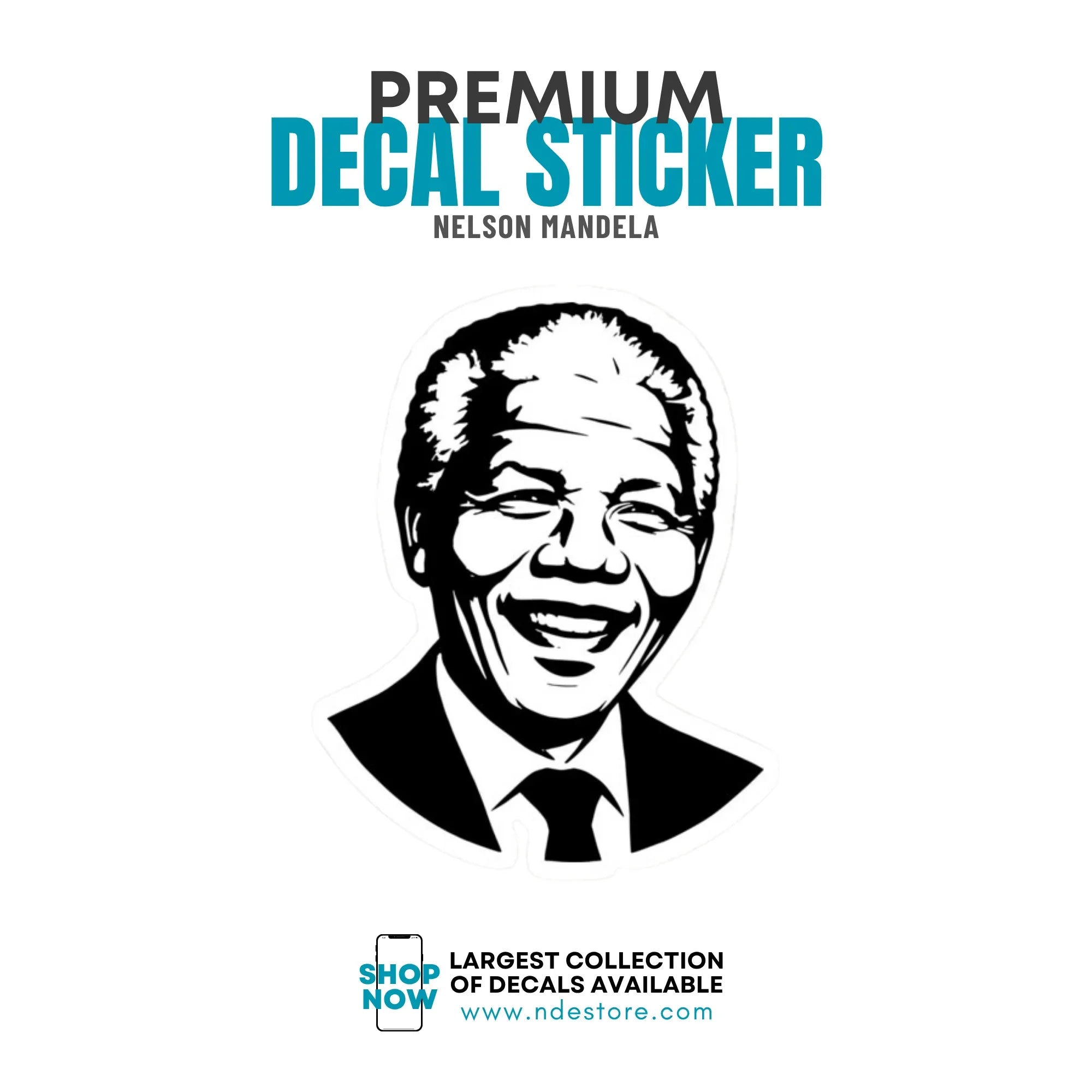 Sticker Decal Nelson Mandela - Shop Now – ndestore.com