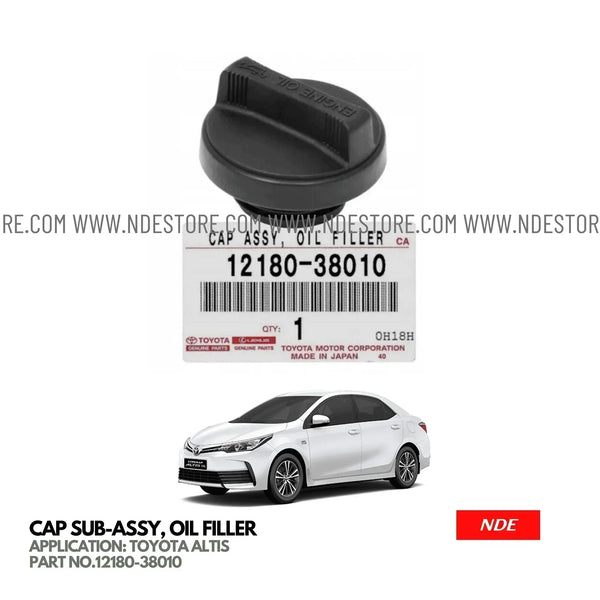 CAP SUB-ASSY OIL FILLER FOR TOYOTA ALTIS (2008-2025) – ndestore.com