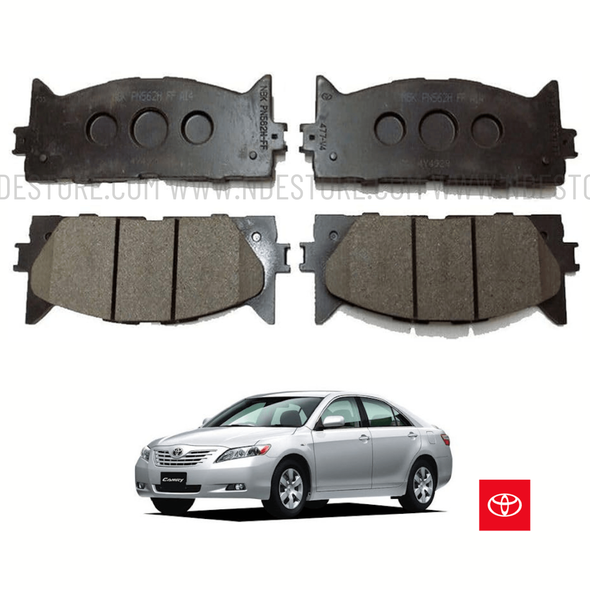 Brake Disc Pad Set Front Genuine for Toyota Camry (2006-2008 ...