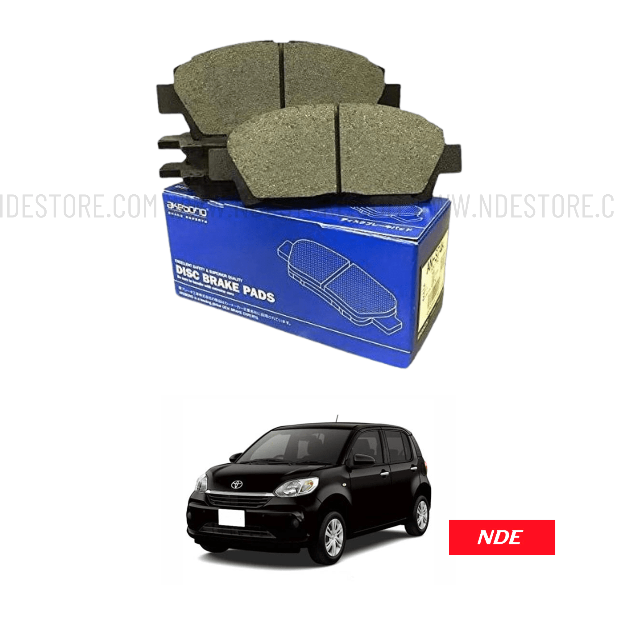 Brake Disc Pad Set Akebono for Toyota Passo - Shop Now – ndestore.com