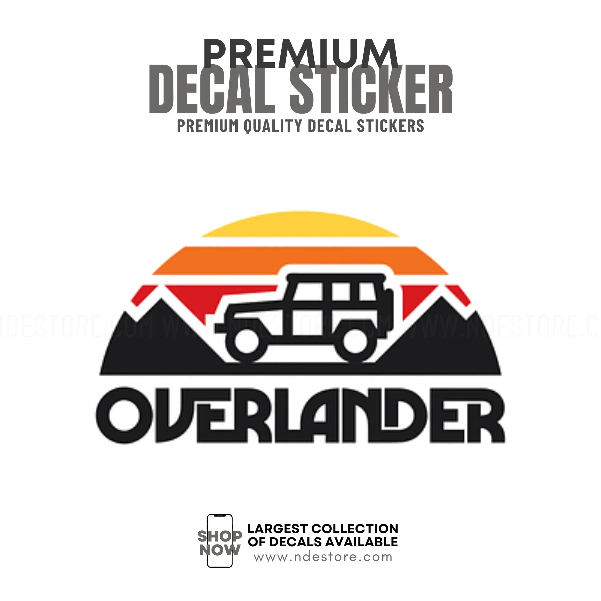 STICKER DECAL OVERLANDER – ndestore.com