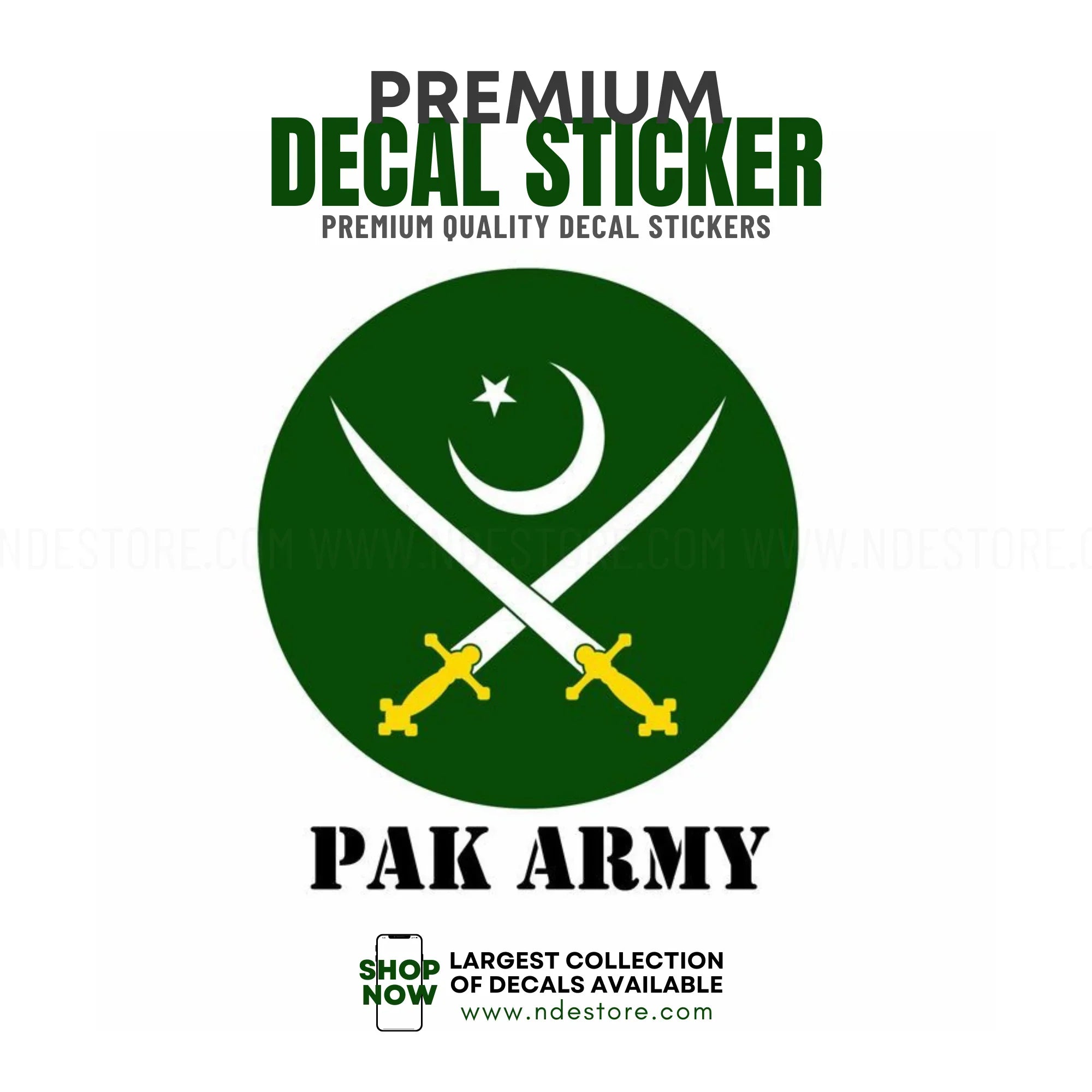 STICKER DECAL PAKISTAN ARMY – ndestore.com