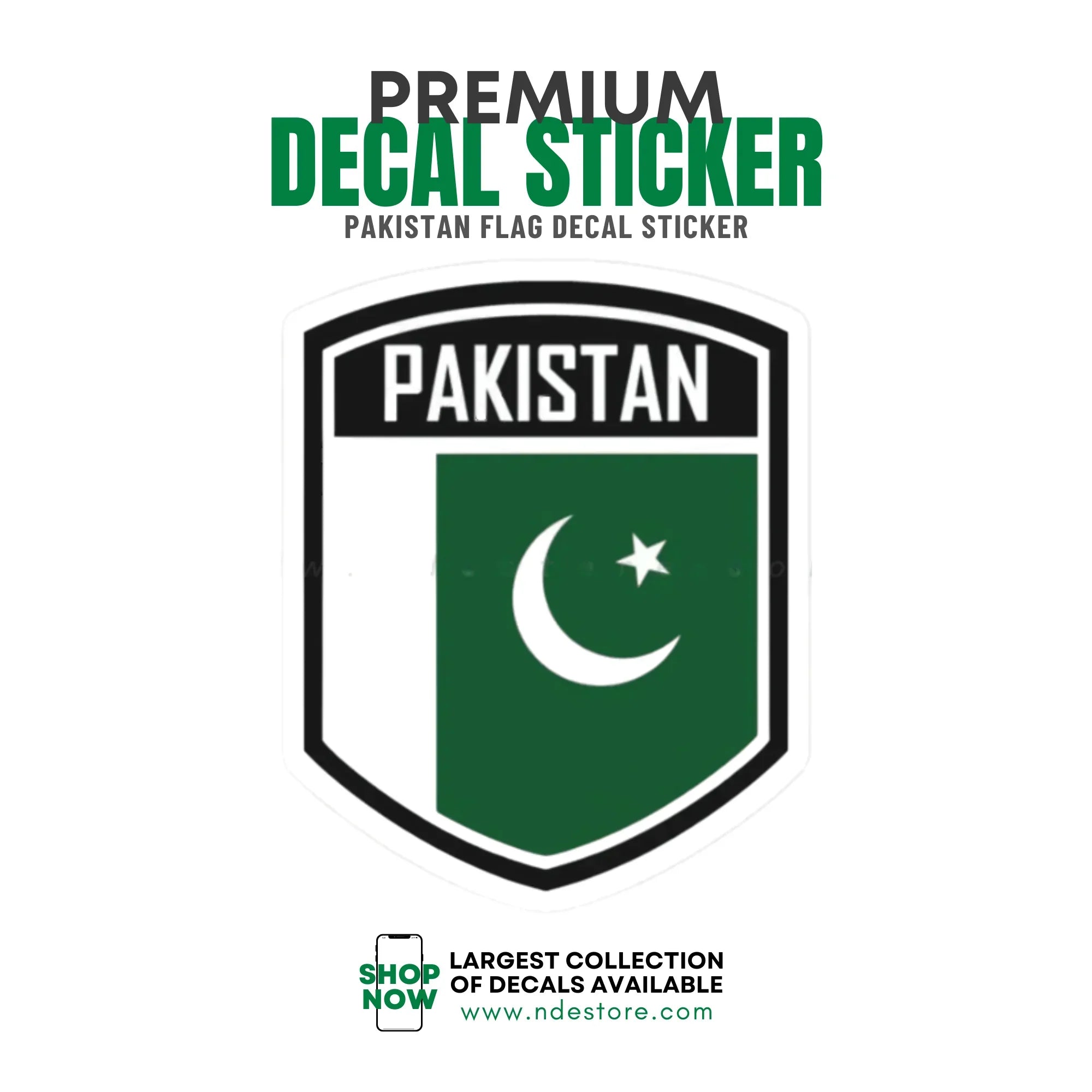 STICKER DECAL PAKISTAN FLAG BADGE – ndestore.com